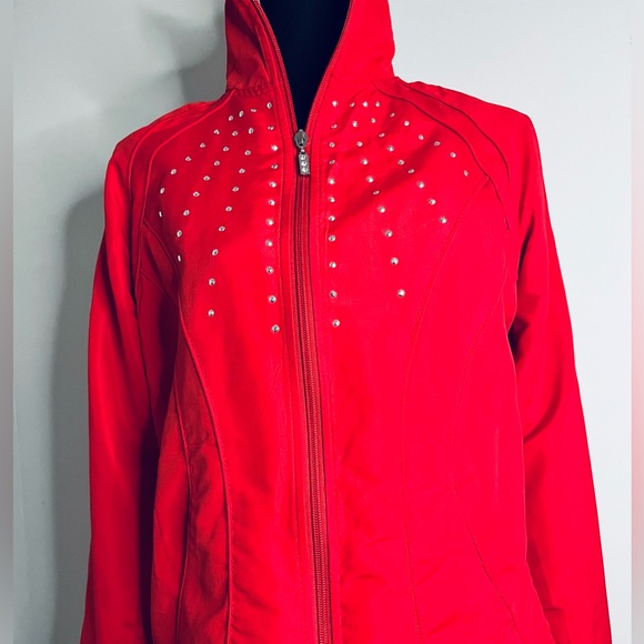activeology | Jackets & Coats | Vintage Retro Jacket With Rhinestones ...